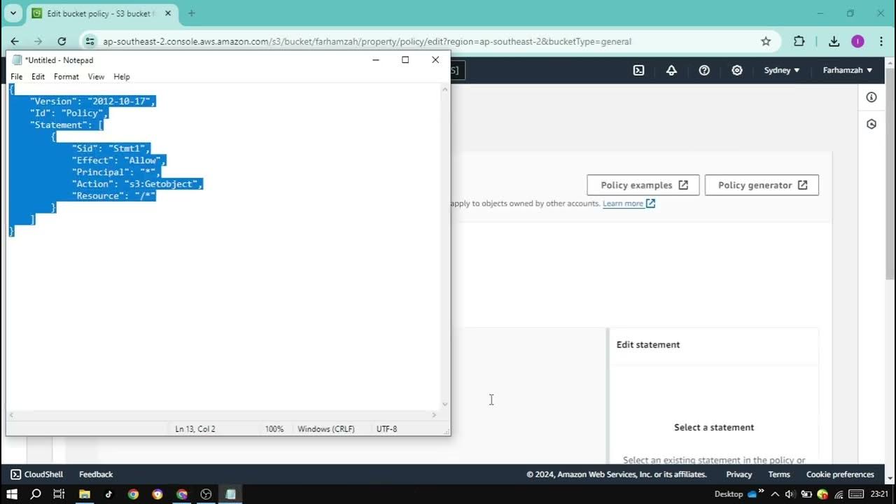 Tugas tutorial cara cepat membuat bucket CV menggunakan AWS l Cloud Computing - YouTube