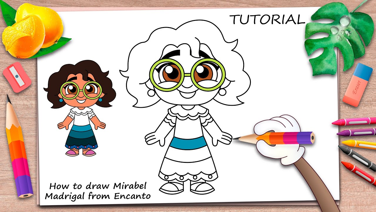 How to draw Mirabel Madrigal from Encanto - YouTube