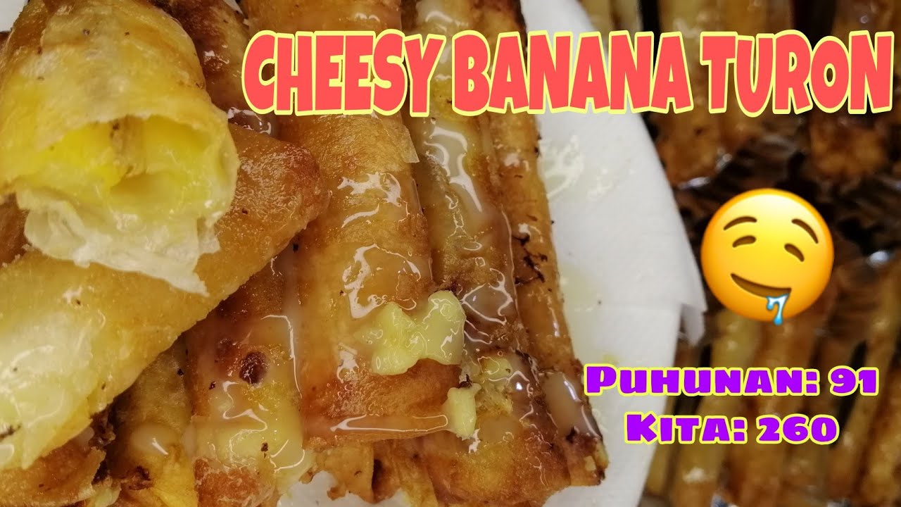 Cheesy Banana Turon Recipe || Patok pang negosyo - YouTube
