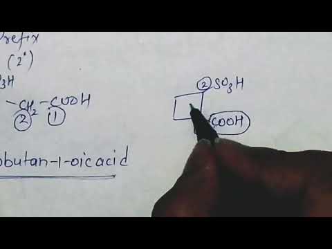 IUPAC Nomenclature of Sulphonic Acids | Naming of sulphonic acids | For ...