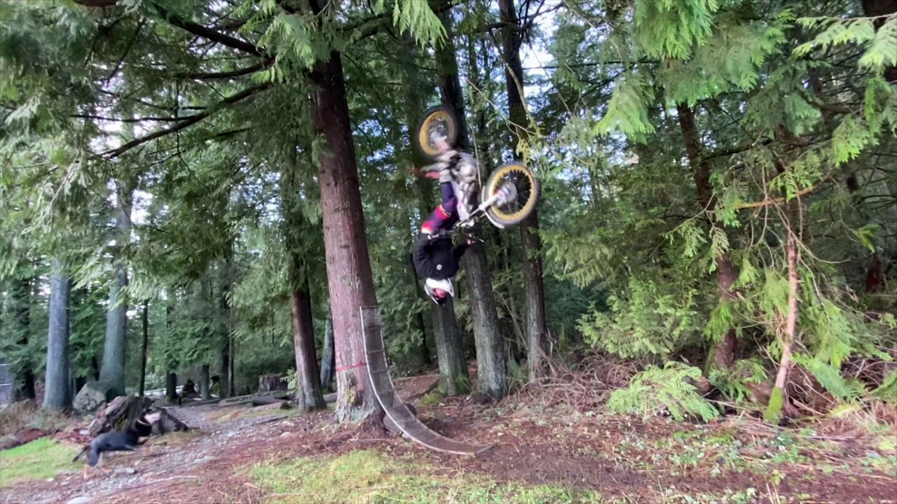 Sam King - Backflip Off Of A Tree - Beta factory 4T - YouTube