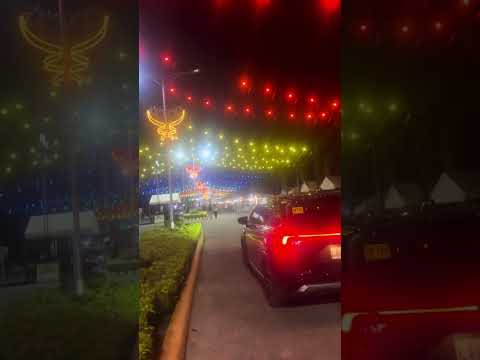 Tagum City night market with colourful light - YouTube