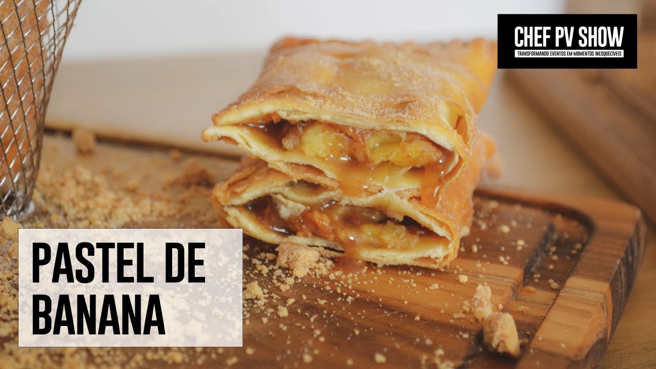 ISSO SIM É PASTEL DE BANANA | pastel de banana com doce de leite canela ...