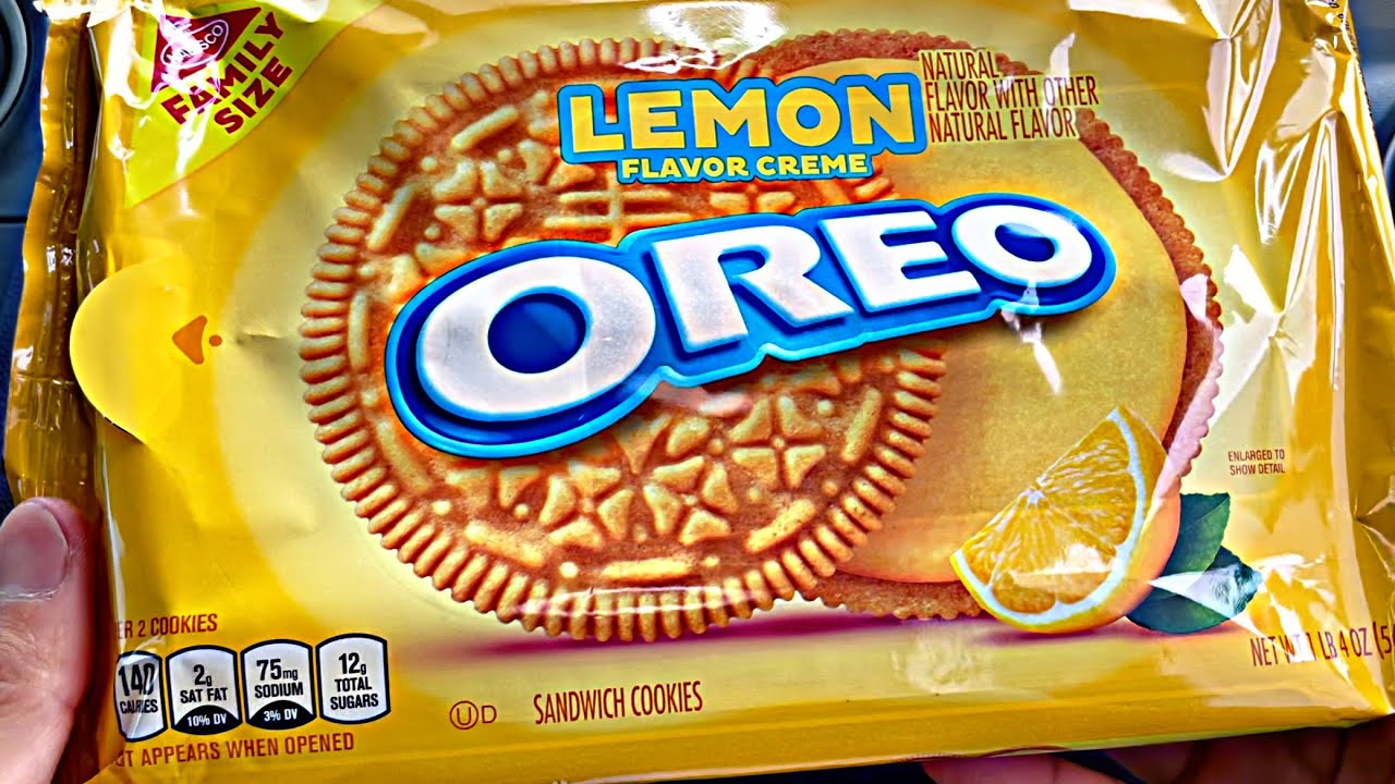 Lemon Flavored Creme Oreo - Nabisco Review 33 - YouTube