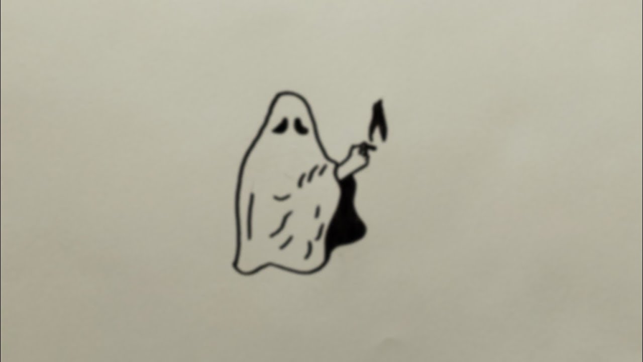 Ghost smoking 🚬 drawing video - YouTube