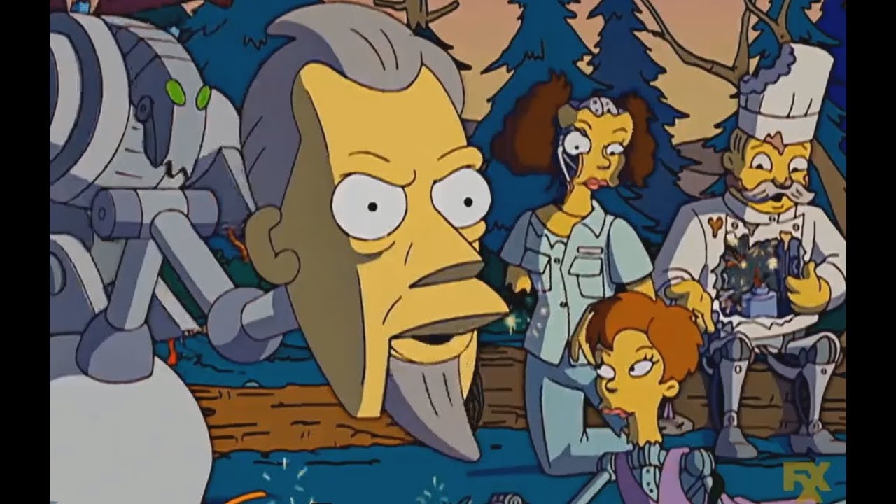 The Simpsons - Meet Ironman In Deep Forest! - YouTube