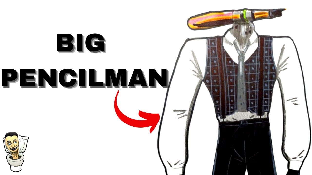 Cómo DIBUJAR al TALL ️PENCILMAN del MULTIVERSE SKIBIDI TOILET 028 / How ...