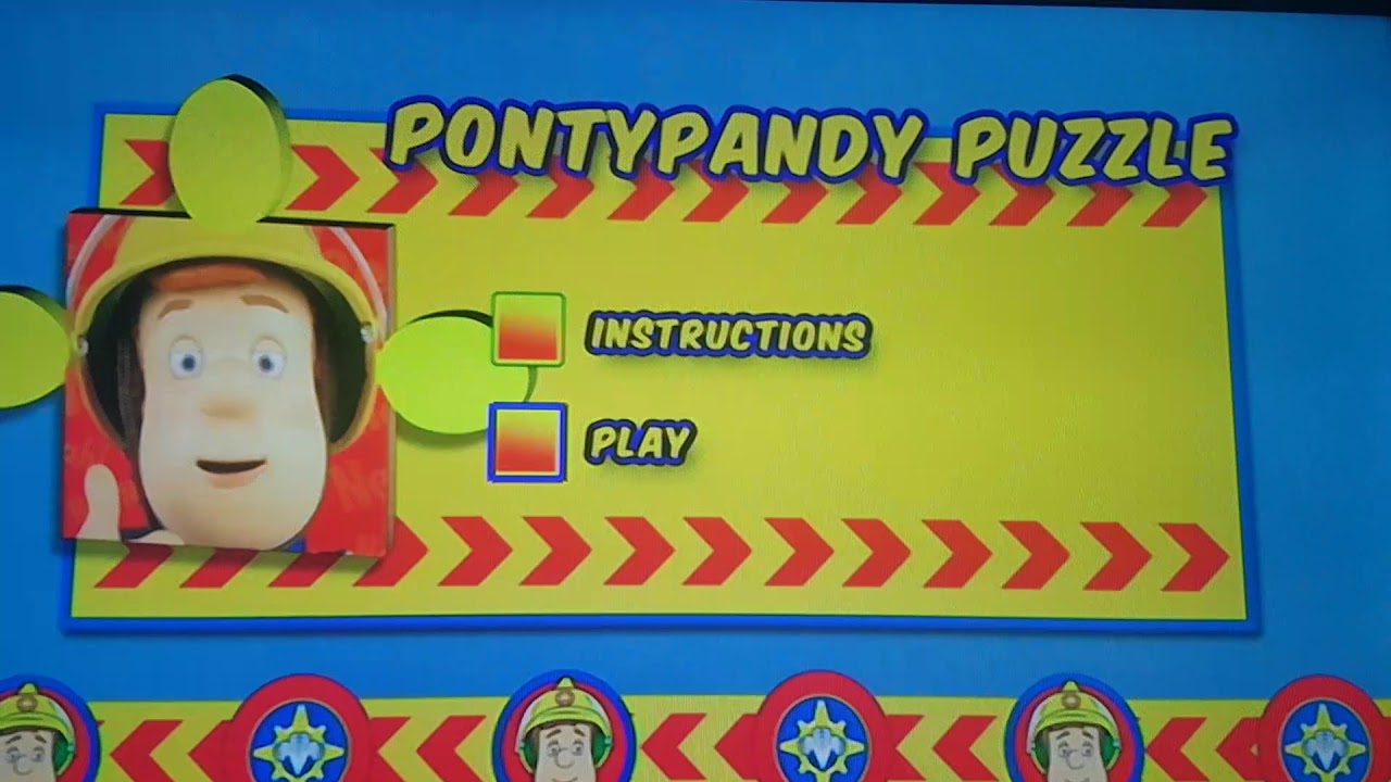 Fireman Sam's DVD Game Gameplay 7: Pontypandy Puzzle - YouTube