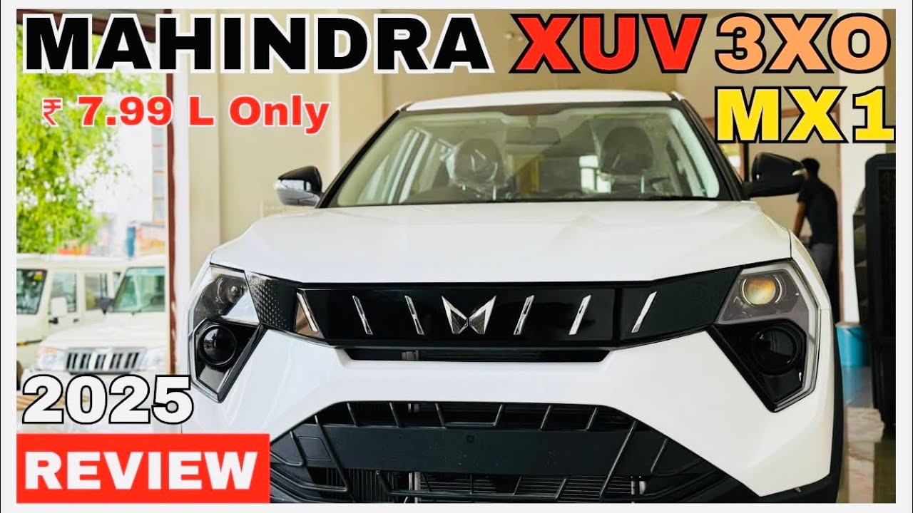 mahindra xuv 3xo mx1 base model white colour 2025 - YouTube