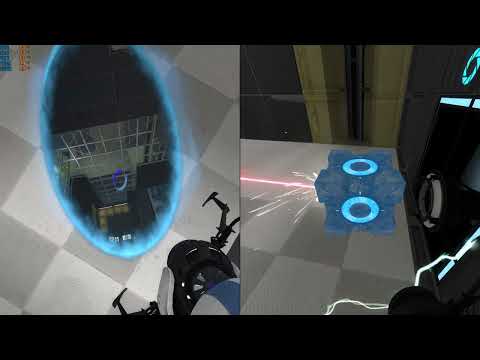 Portal 2 coop, 9 bonus level final - YouTube