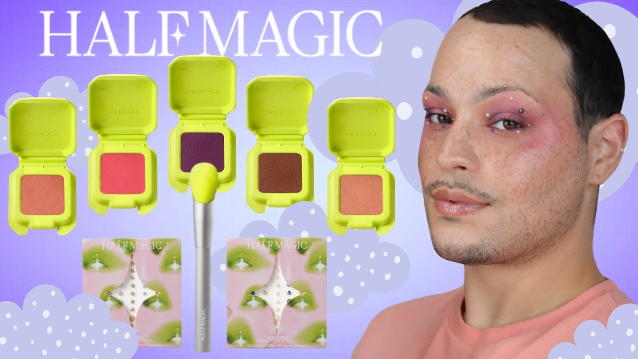 Half Magic Beauty Winter Collection Review + Tutorial | NEW Cheek Fluff ...