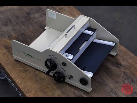 HS-2000 M Business Card Slitter - YouTube