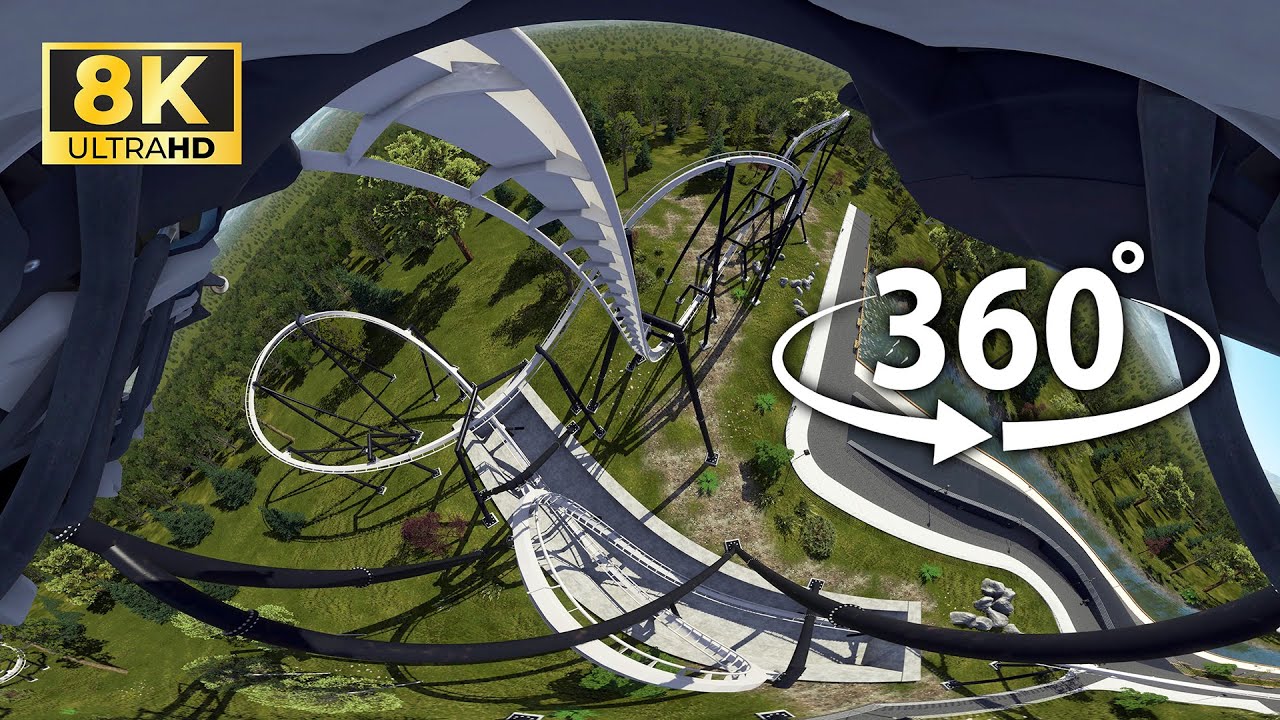 High speed 🎢 Roller Coaster in VR 360 Degrees 8K ! - YouTube