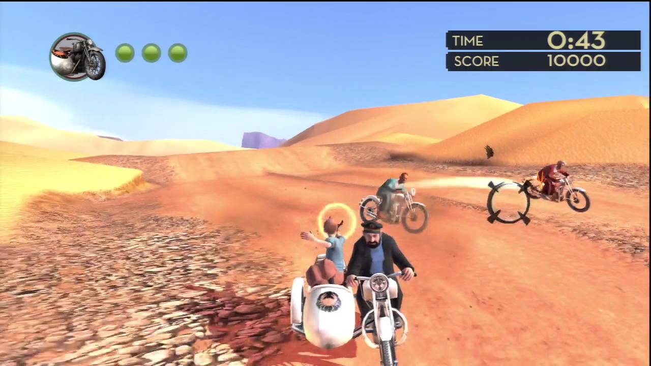 The Adventures of Tintin - Regular Sidecar Fight Challenge - YouTube