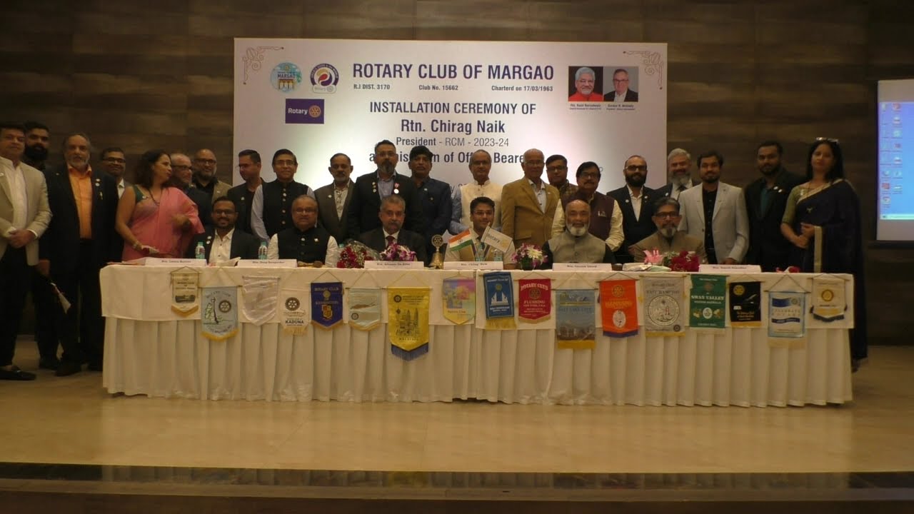ROTARY CLUB OF MARGAO INSTALLATION CEREMONY. - YouTube