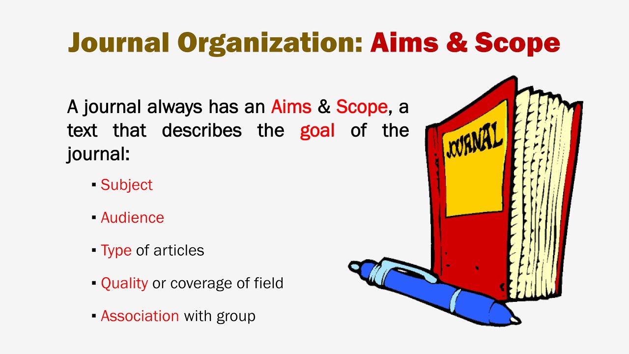 Exploring Journals : Journal Organization - Aims, Scope, and Quality ...