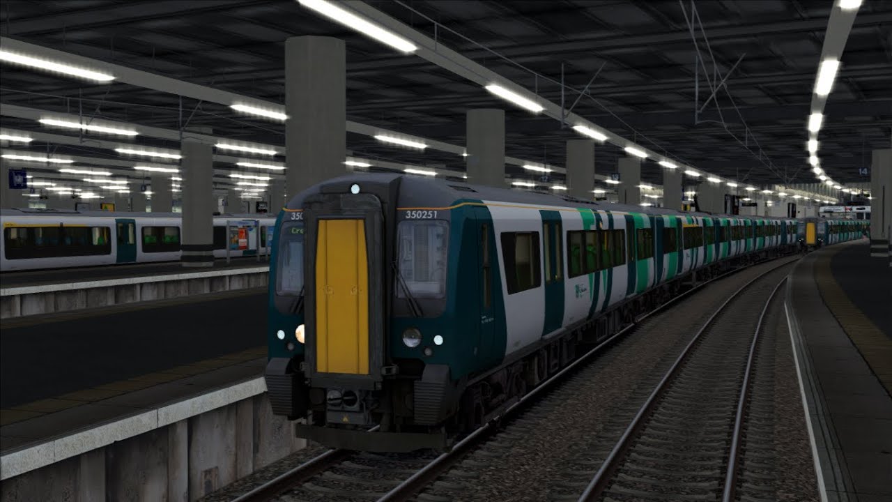 Train Simulator | AP Class 350 (EP) | 1U45 17:46 London Euston - Crewe ...
