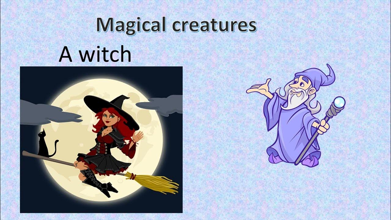 Vocabulary 17 - Magical creatures : Les créatures magiques - YouTube