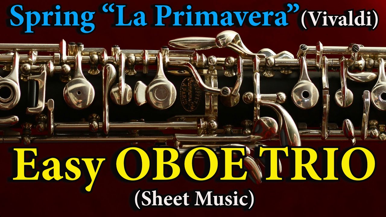 "Spring" (Vivaldi) - Easy OBOE TRIO (Sheet Music) - YouTube