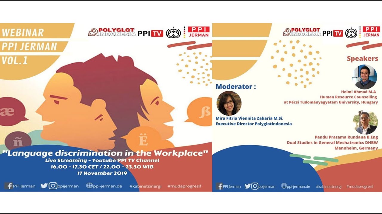 [LIVE] "Language Discrimination in the Workplace" | WEBINAR vol. 1 ...