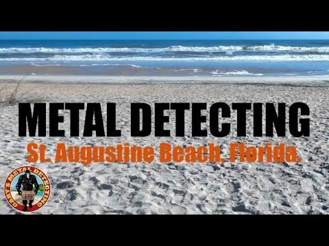 Beach Metal Detecting St Augustine Florida - YouTube