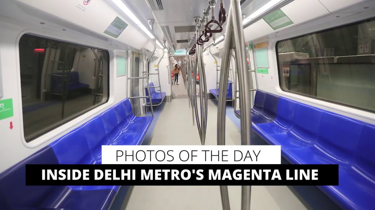 Photos Of The Day: Inside Delhi Metro's Magenta Line - YouTube