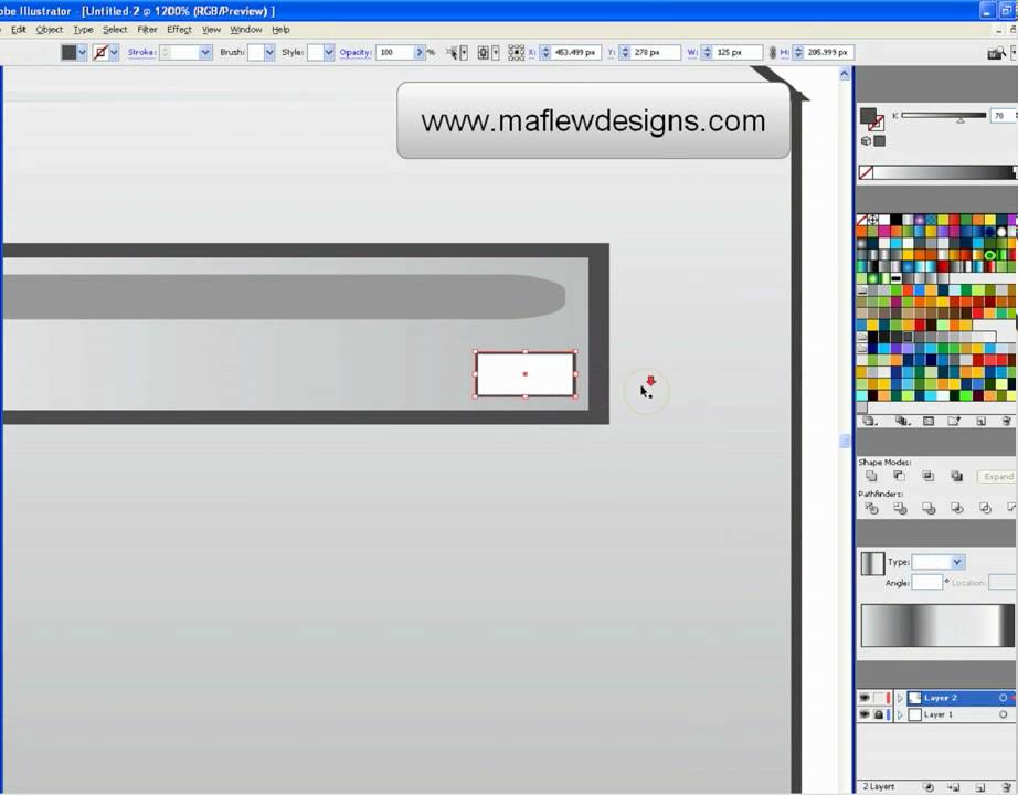 How to make a vector Computer Icon in Adobe Illustrator PART I - YouTube