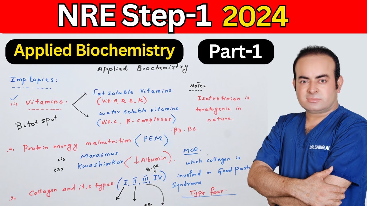 NRE Step 1 2024 | Applied Biochemistry Part-1 | NRE Exam - YouTube