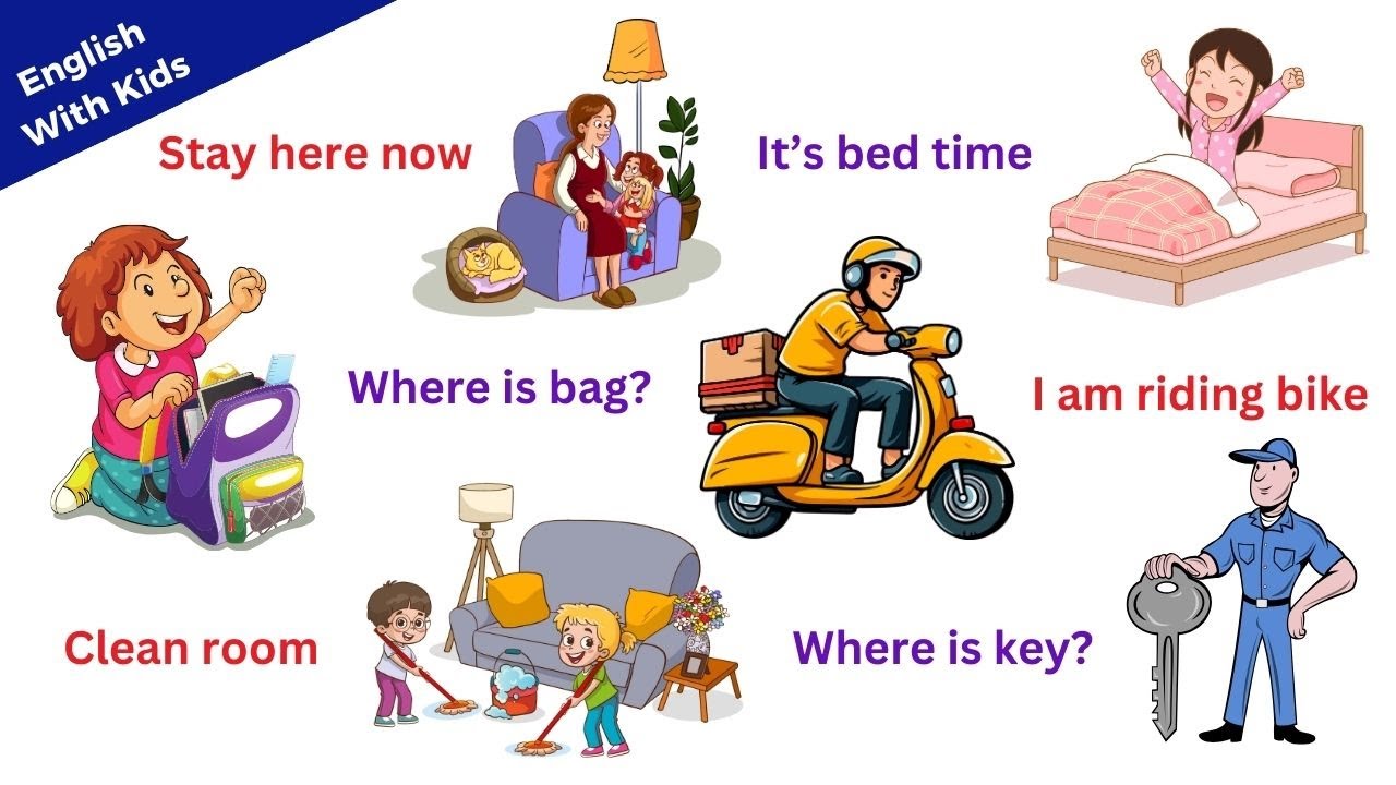 Learn English Sentences For Kids| English Speaking Practice | Daily Use ...