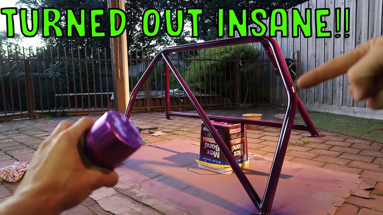 Roll Cage Gets Insane Colour From Rattle Can?! - YouTube