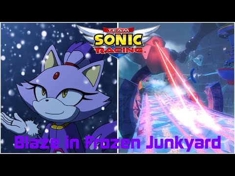 Team Sonic Racing: Blaze in Frozen Junkyard - YouTube