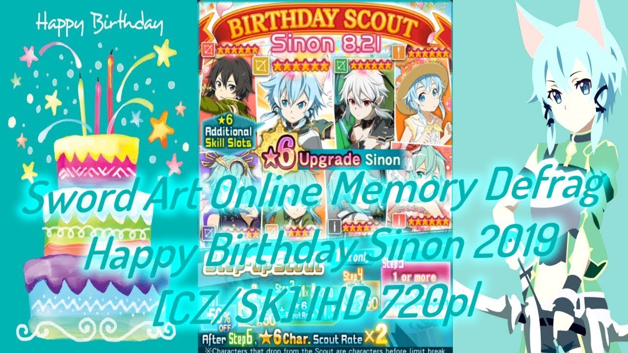 Sword Art Online Memory Defrag - Happy Birthday Sinon (2019) [CZ/SK ...