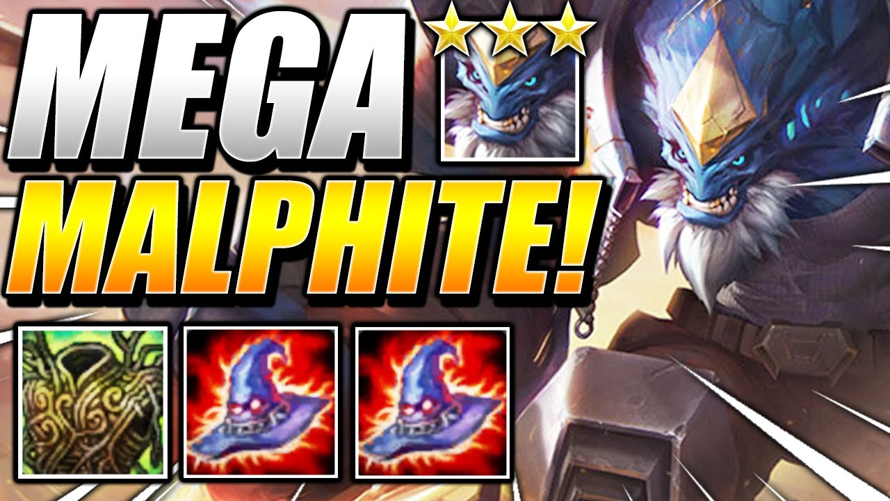 MEGA ⭐⭐⭐ MALPHITE! (BIGGEST SHIELD!) - TFT Teamfight Tactics Galaxies ...