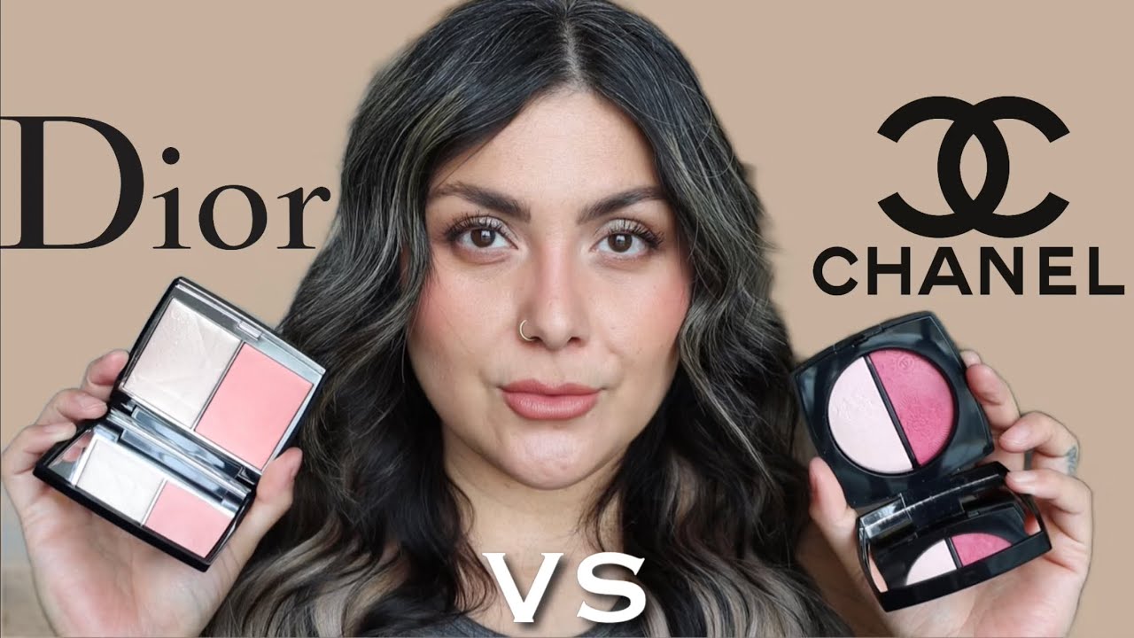 Battle of the Luxury Blush/Highlighter duos: Chanel VS Dior - YouTube