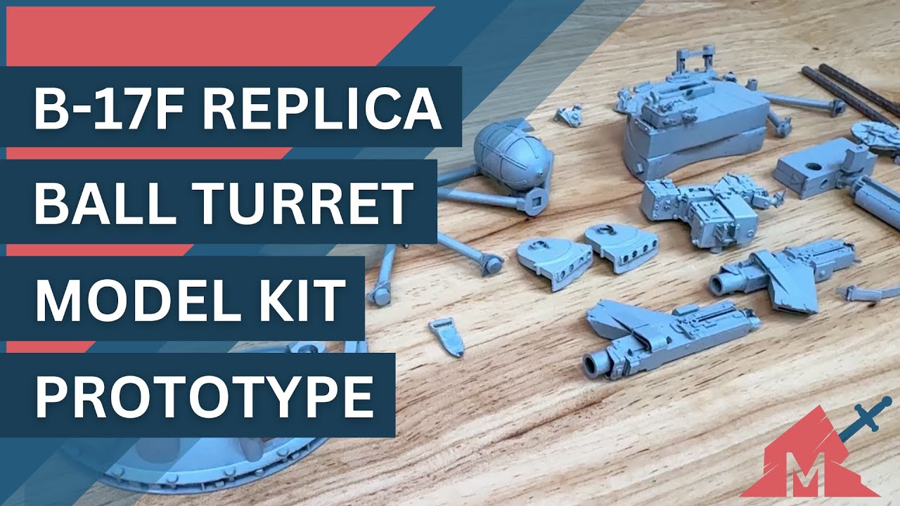 B 17F Ball Turret Replica Model Kit Prototype - YouTube