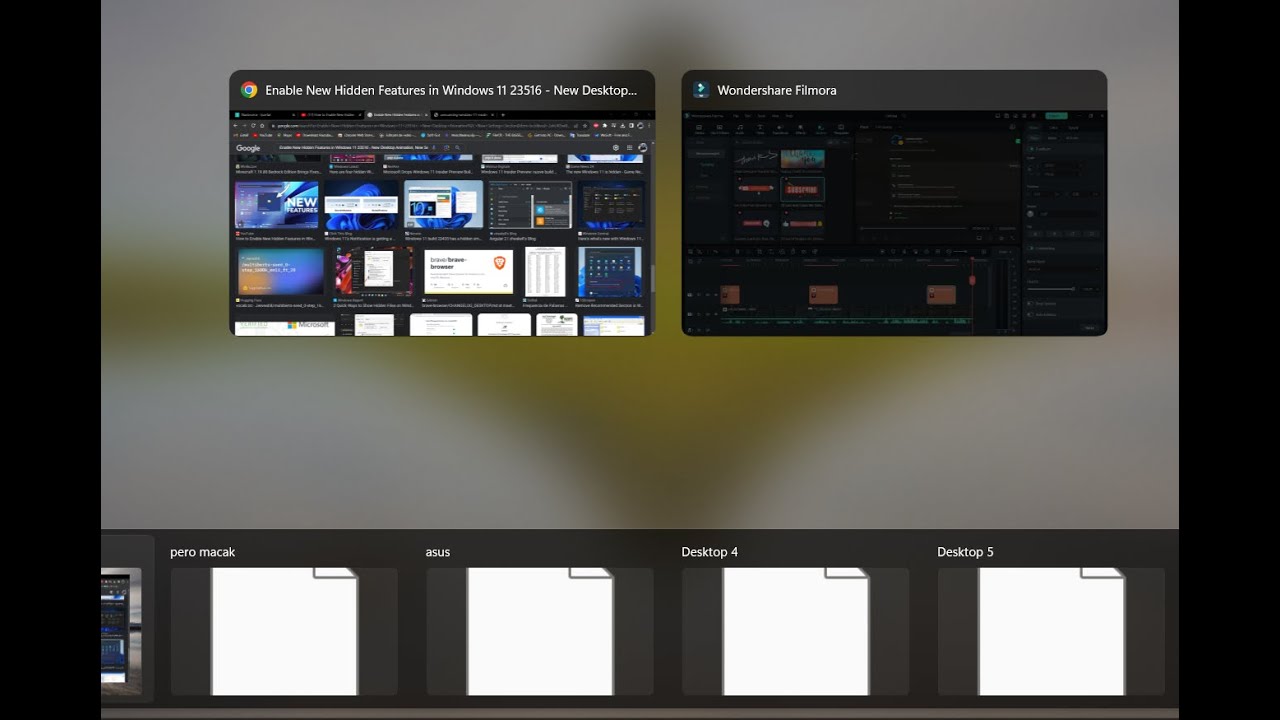 Enable New Hidden Features in Windows 11 23516 - New Desktop Animation ...