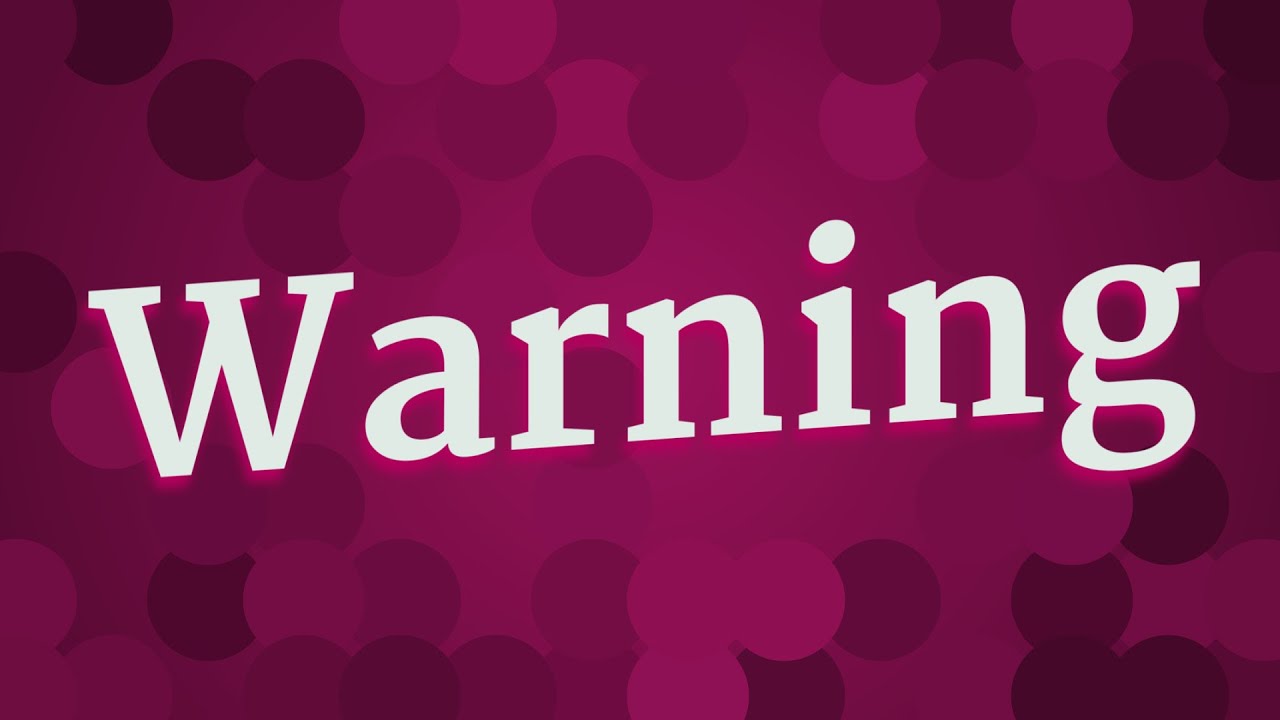 WARNING pronunciation • How to pronounce WARNING - YouTube