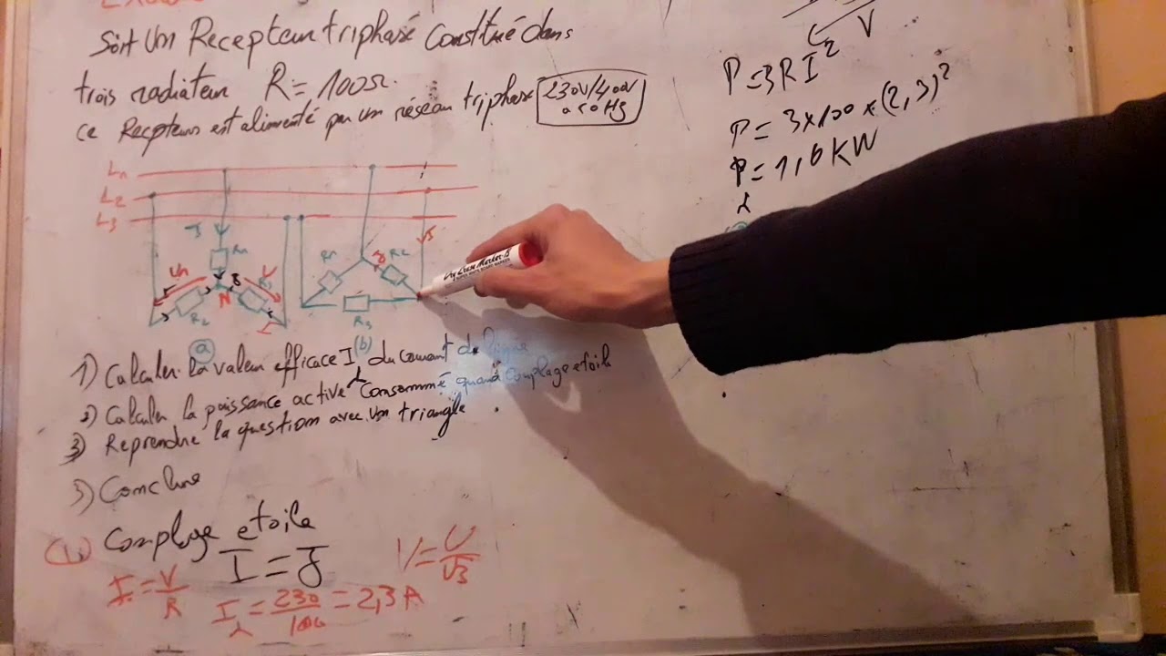 exercice couplage etoile et triangle - YouTube