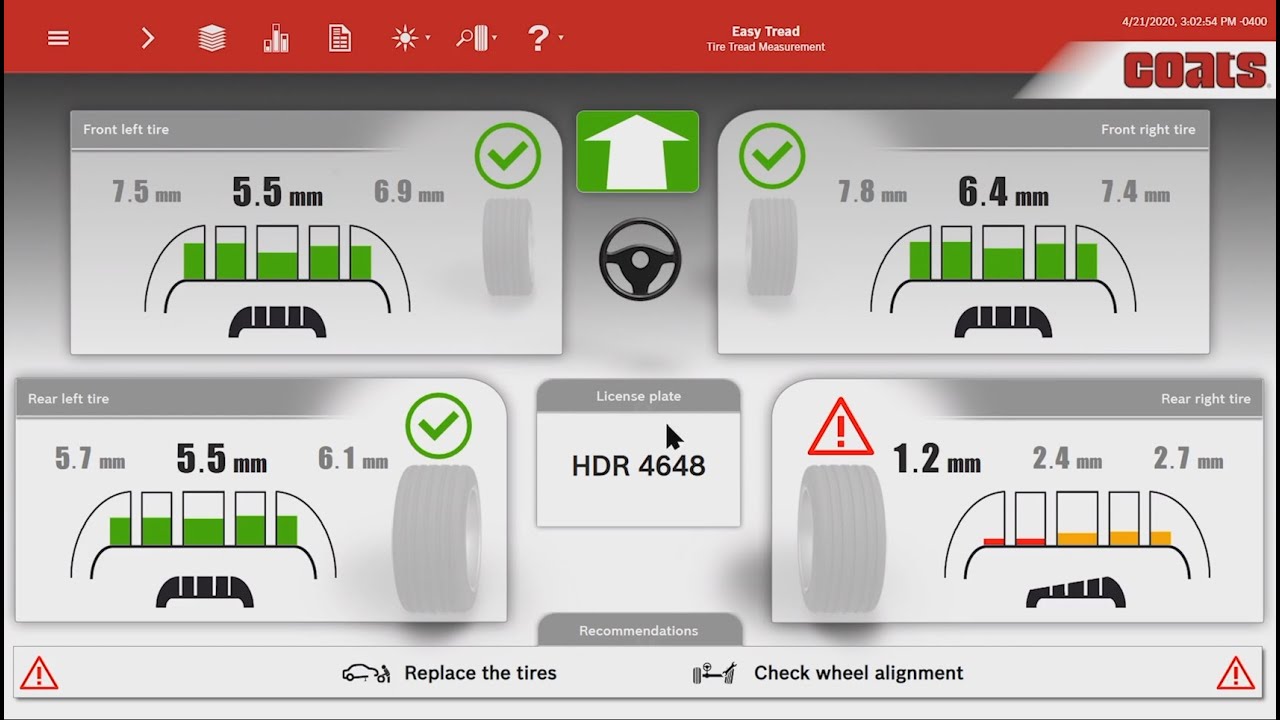 COATS Tread Depth Scanner - YouTube