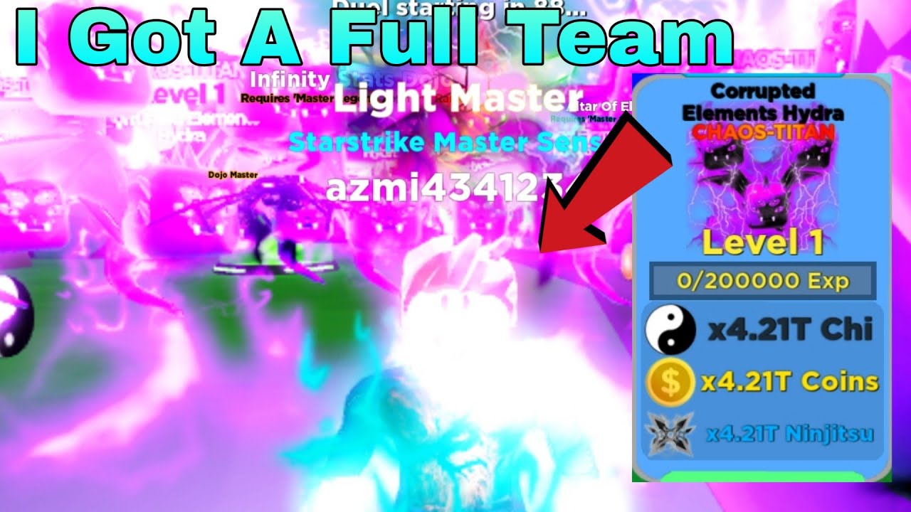 I Got A Full Team Of The Corrupted Elements Hydra CHAOS TITAN PETS IN ...