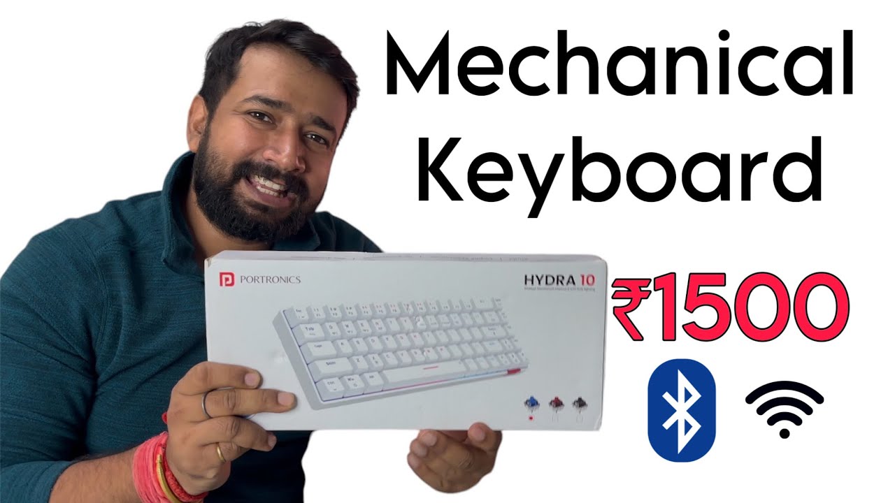 Best wireless mechanical keyboard under 1500 Portronics Hydra 10 ...