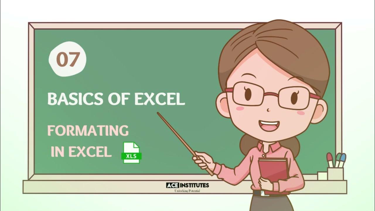 07 : MS Excel - Formating in Excel - YouTube
