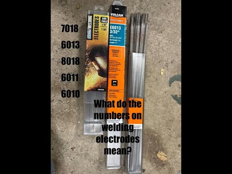 What do the numbers on welding electrodes mean? - YouTube