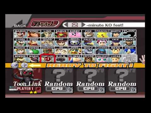 Super Smash Bros Brawl Intro and testing Camera - YouTube