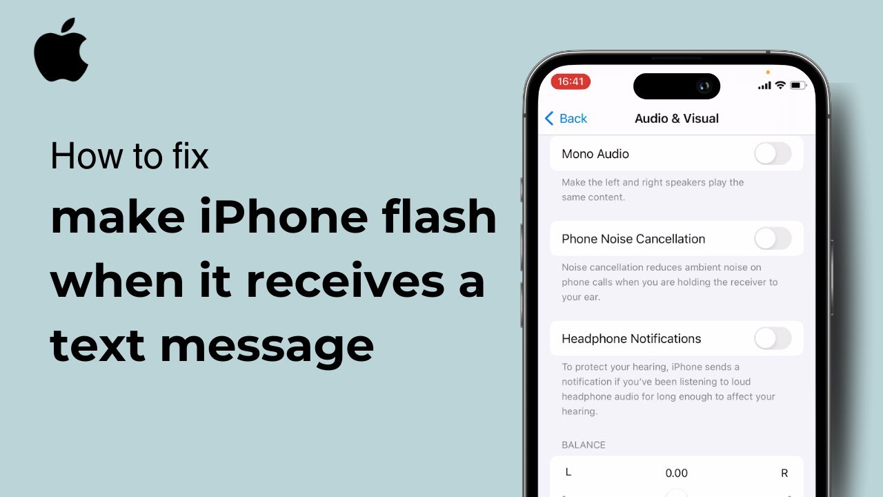 How to make iPhone flash when it receives a text message ( iOS ) 2024 ...