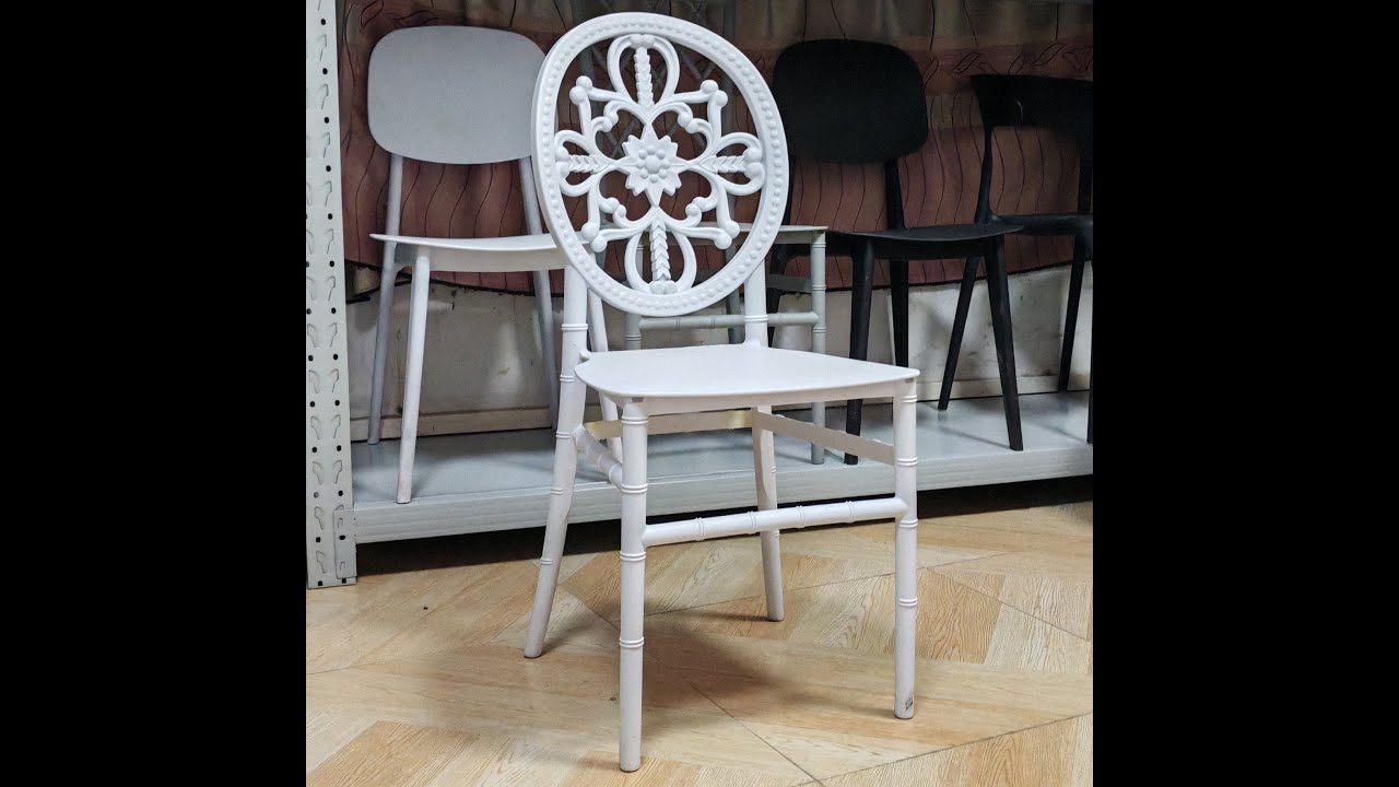 How to choose a wedding chair?Elegant and beautiful flowers PP plastic ...