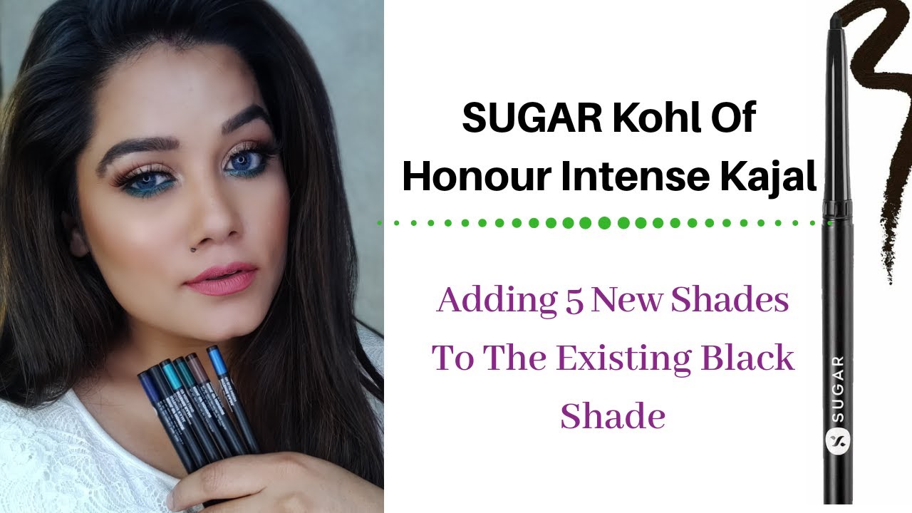 SUGAR Kohl Of Honour Intense Kajal ! SHEENA KAUR ! Review and swatches ...