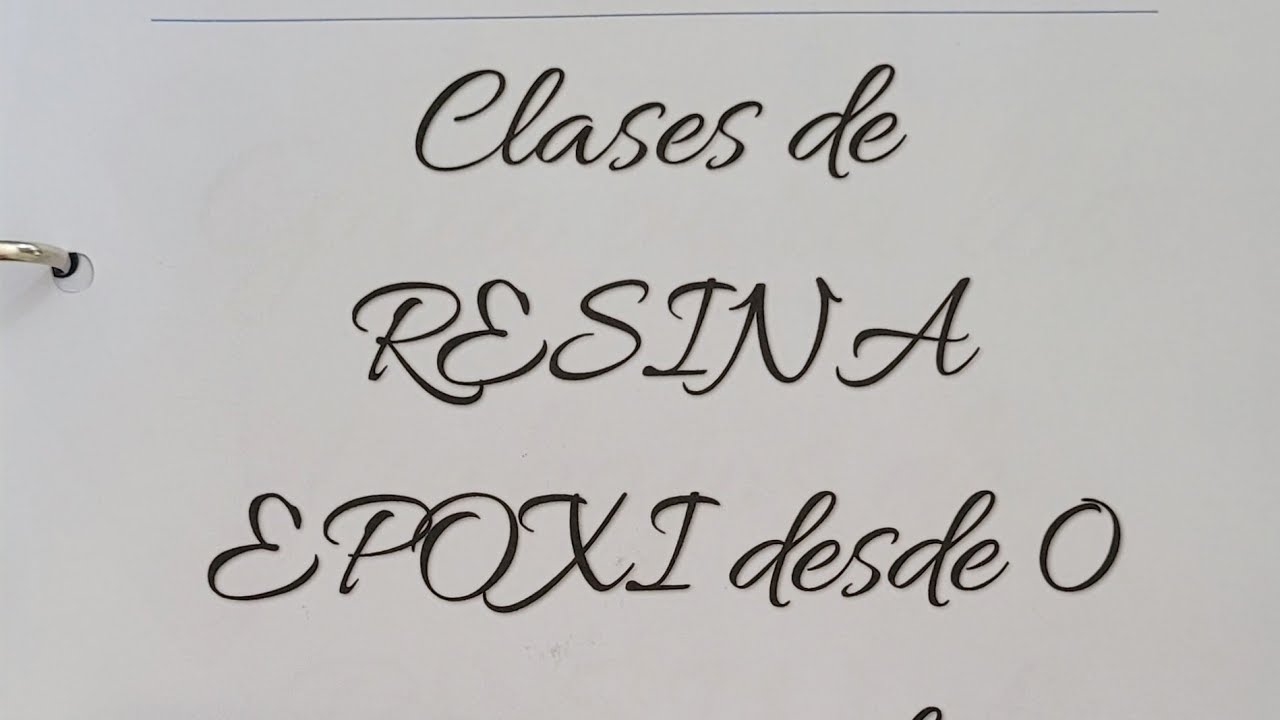 Clase de resina epoxi 9.1 aclaración de dudas de nuestro chat de las ...