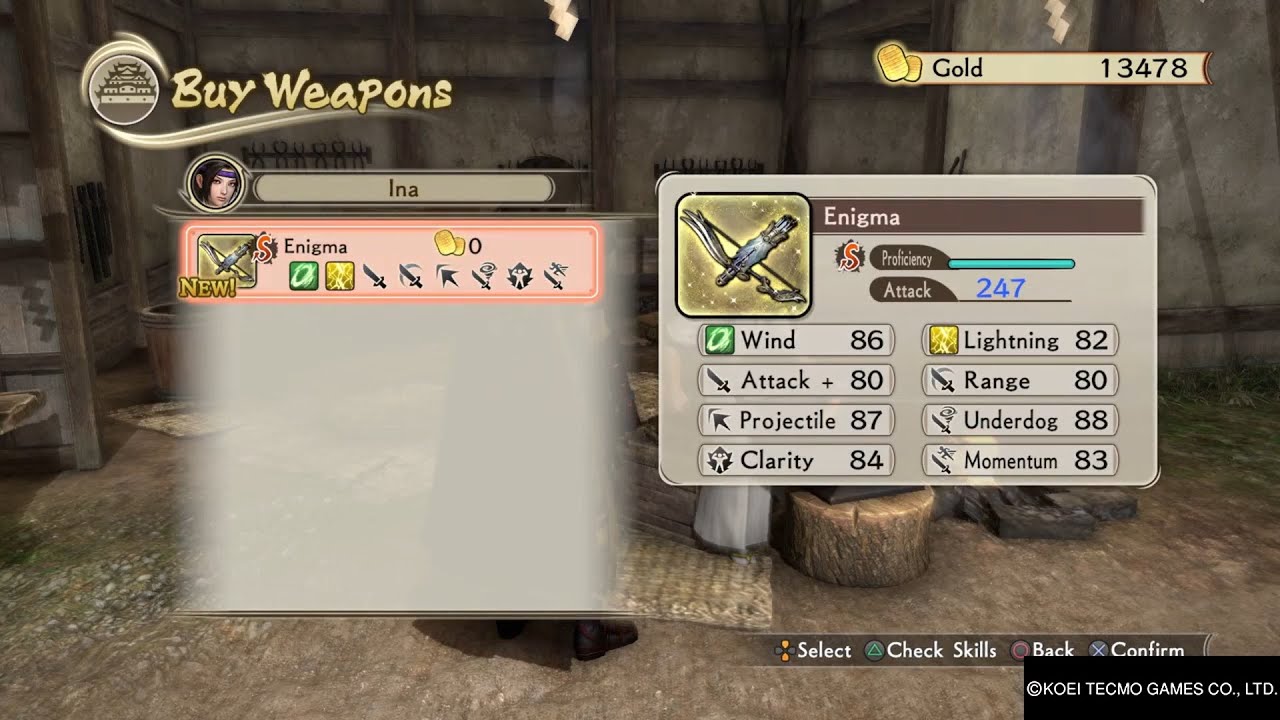 SAMURAI WARRIORS: Spirit of Sanada. Rare Weapon (Ina) - YouTube