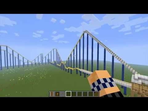 Minecraft Coaster 1 - NITRO at SIX FLAGS GREAT ADVENTURE - YouTube